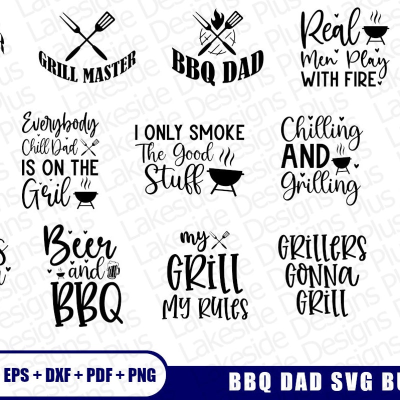 Bbq Dad Svg - Etsy