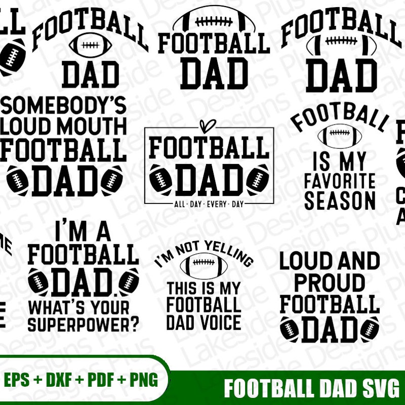 Football Dad Svg - Etsy