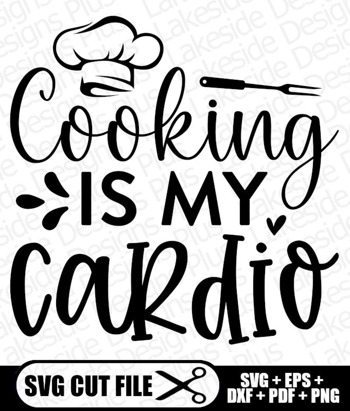 Cooking is My Cardio SVG, Sous Chef SVG, Sous Chef Shirt Png, Sous Chef ...