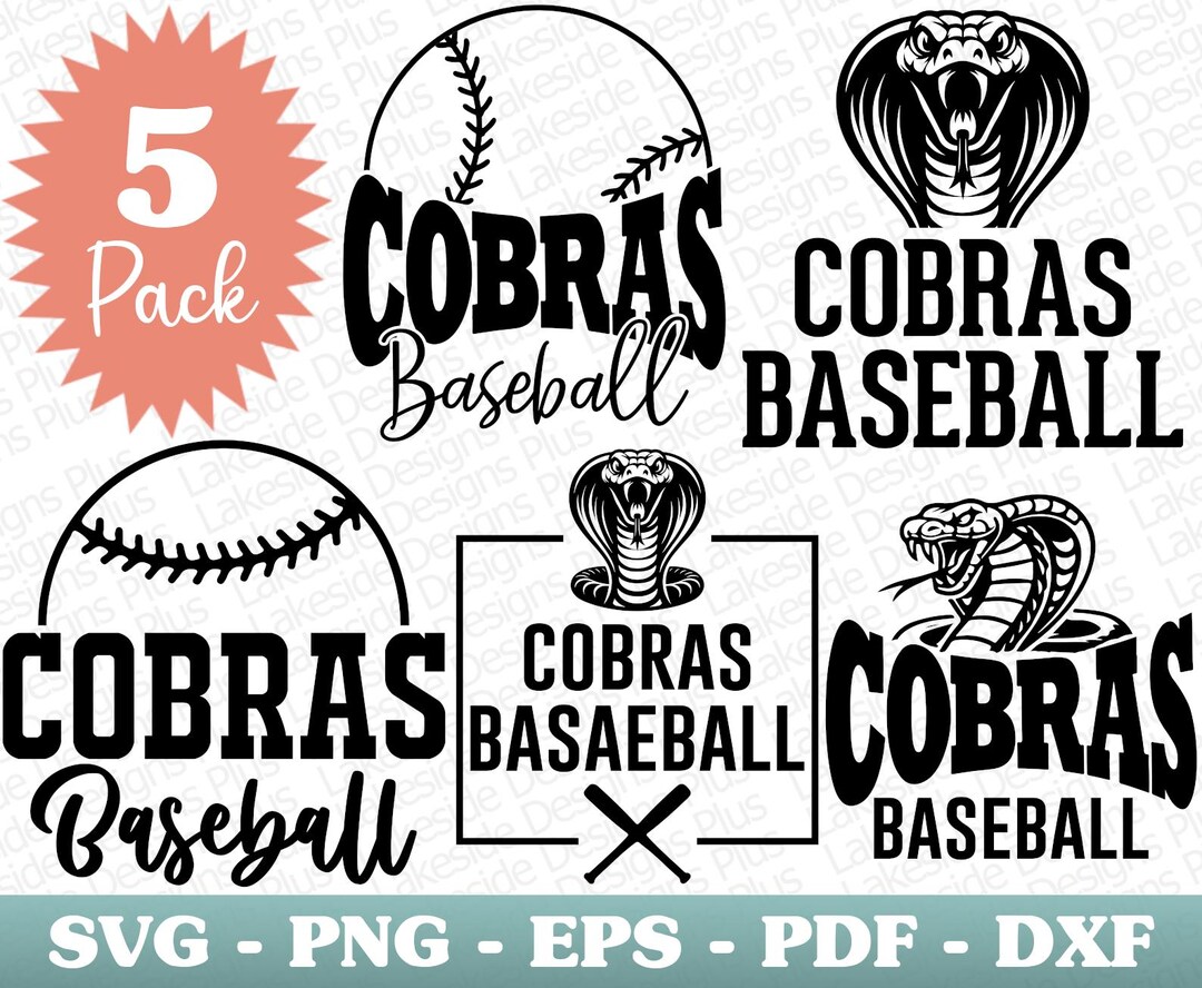 Cobras Baseball SVG Bundle, Cobras Baseball Png, Cobras Baseball Svg 5 ...