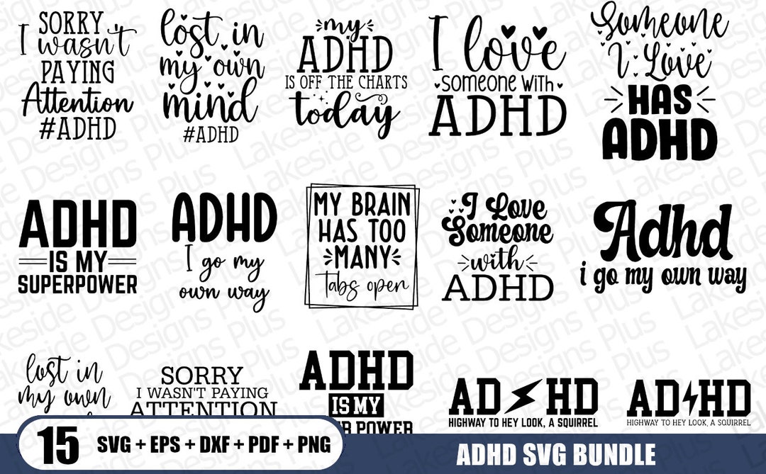 ADHD SVG, Adhd Svg Bundle, Adhd Png, Adhd Svg, Adhd Svg, Adhd Dxf, Adhd ...