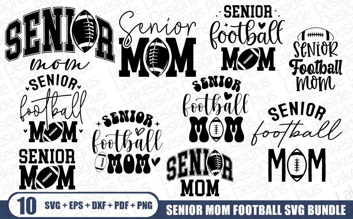 Senior Mom Football SVG, Senior Football Mom SVG, Senior Mom Football ...