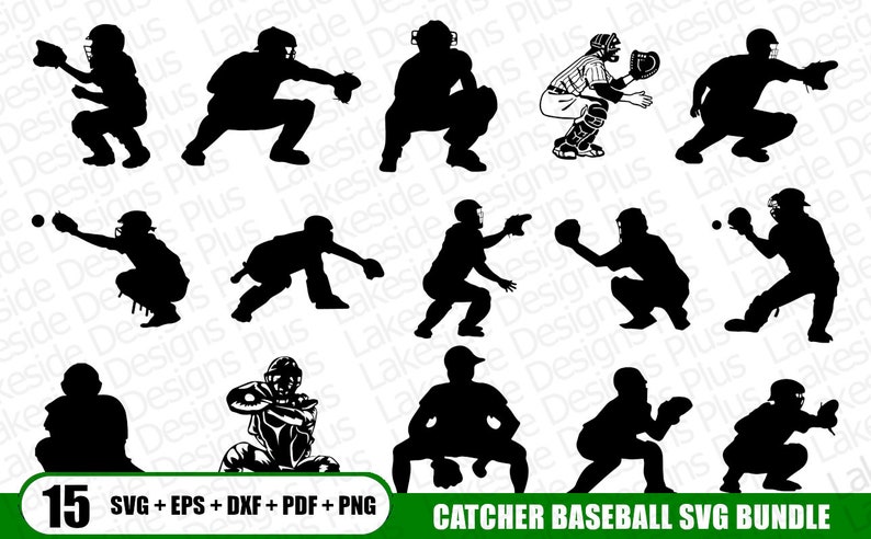Catcher Baseball SVG, Catcher Baseball Svg Bundle, Baseball Catcher SVG ...