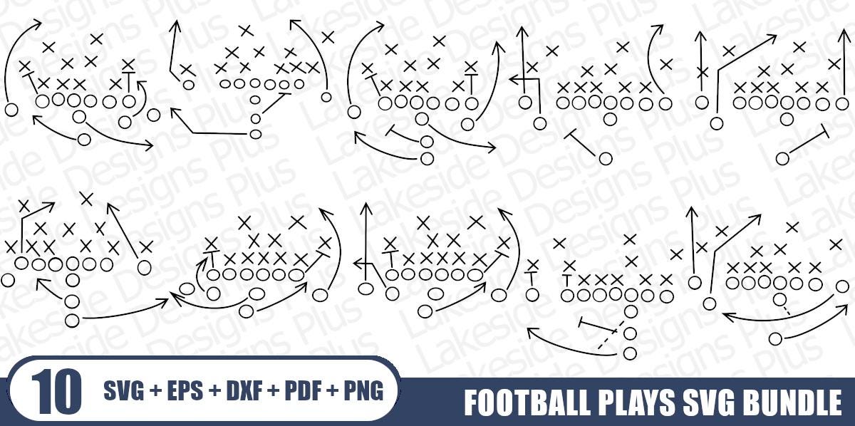 Football Plays SVG Bundle, Football Play SVG, Football Plays Png ...
