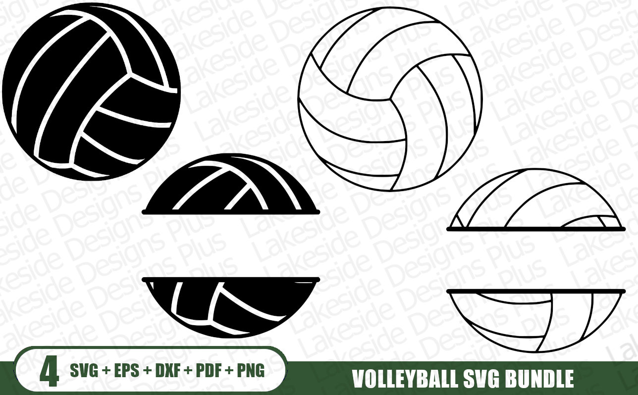 Volleyball SVG, Half Volleyball SVG Volleyball SVG Cut Files ...