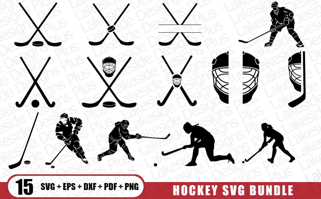 Hockey SVG, Hockey SVG 15 Pack, Hockey Svg Bundle, Hockey Png, Hockey ...