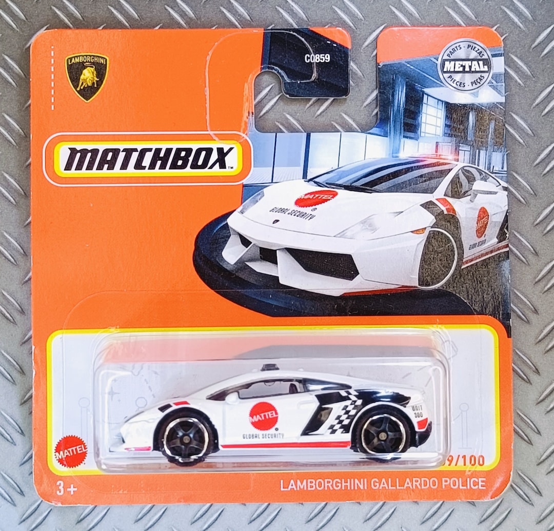 Matchbox Lamborghini Gallardo Police Rare Collectible Miniature Model 1 ...
