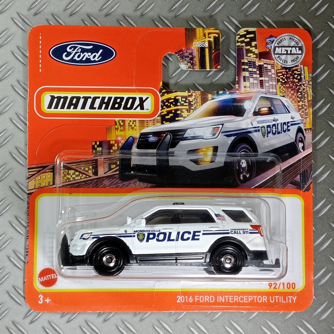Matchbox 2016 Ford Interceptor Utility Rare Collectible Miniature Model ...