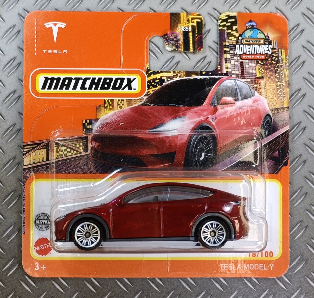 Matchbox Tesla Model Y Rare Collectible Miniature Model 1/64 Scale Gift ...