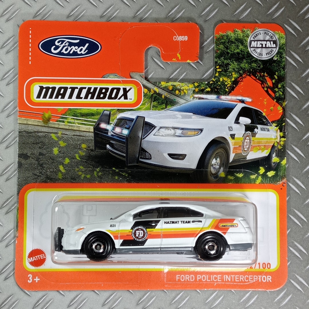 Matchbox Ford Police Interceptor Rare Collectible Miniature Model 1:64 ...