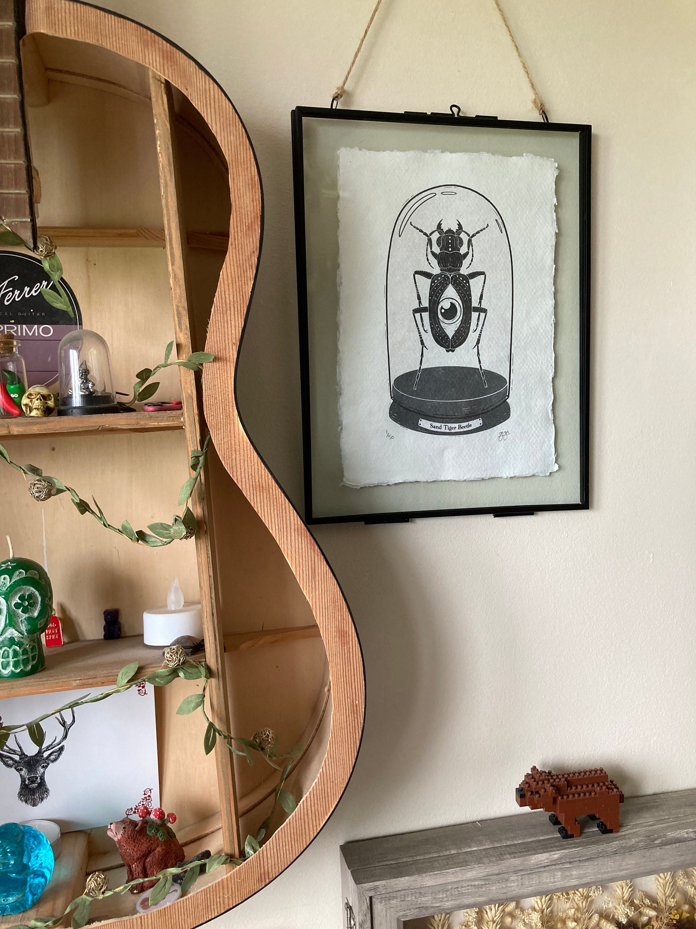 Original Giant Centipede Art Print Handmade and Limited - Etsy