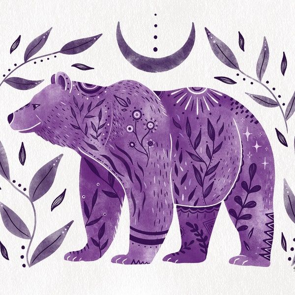 Spirit Bear Painting - Etsy