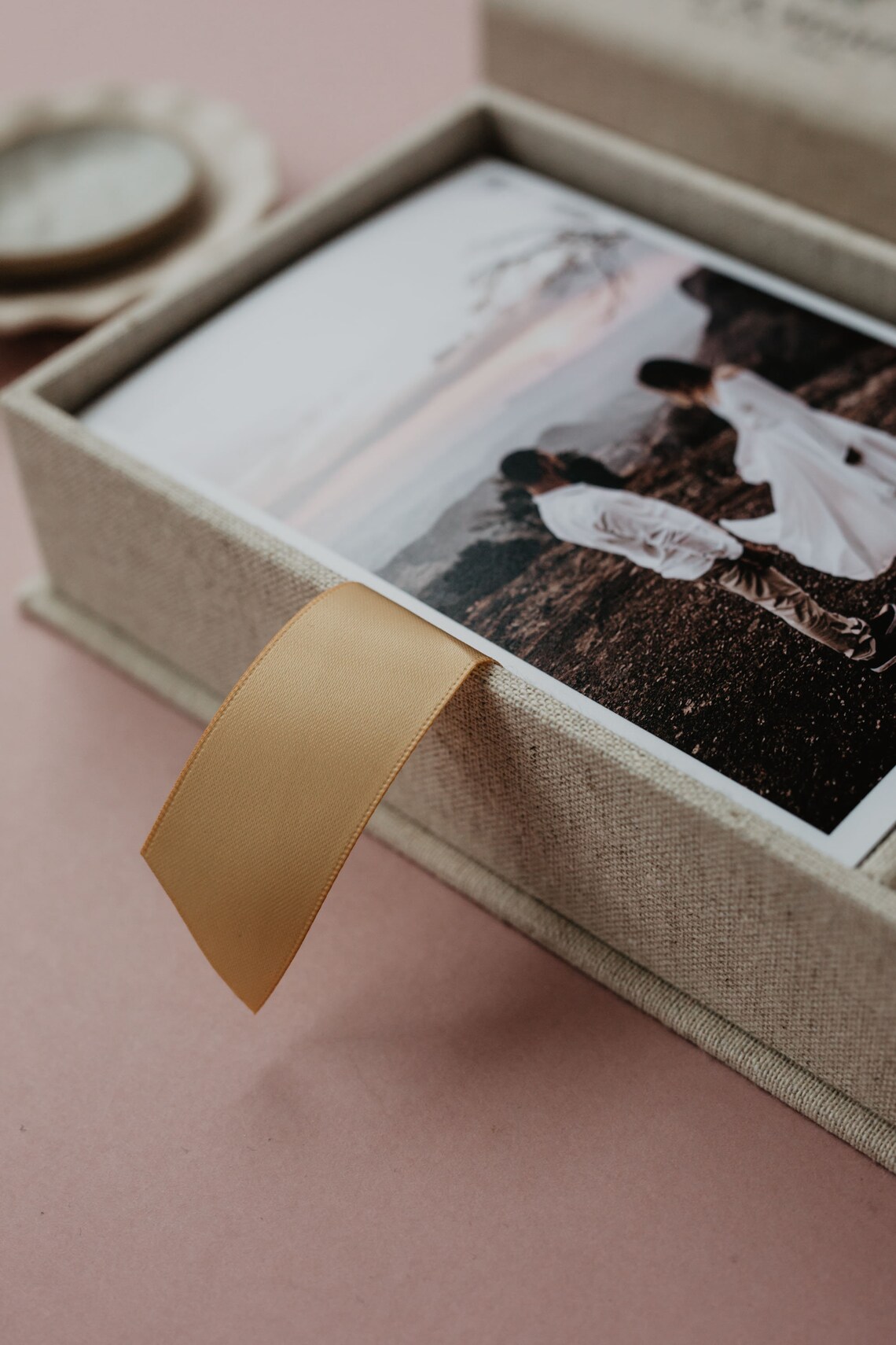 4x6 Wedding Photo Box and USB Flash Drive Vintage Photo and USB Box ...