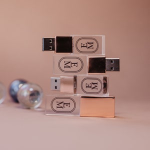 Crystal Wedding USB Flash Drive | 3.0 Fast Custom Personalized USB ...