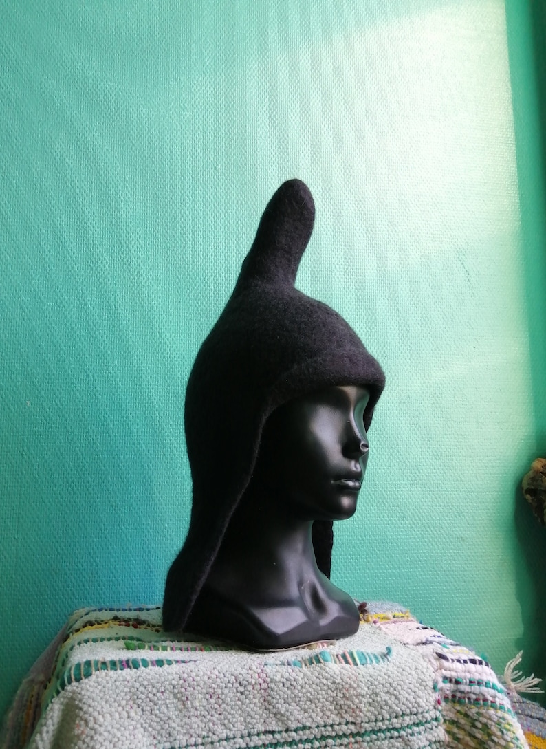 Felted Horned Scythian Men's Medieval Hat for Festivals of - Etsy