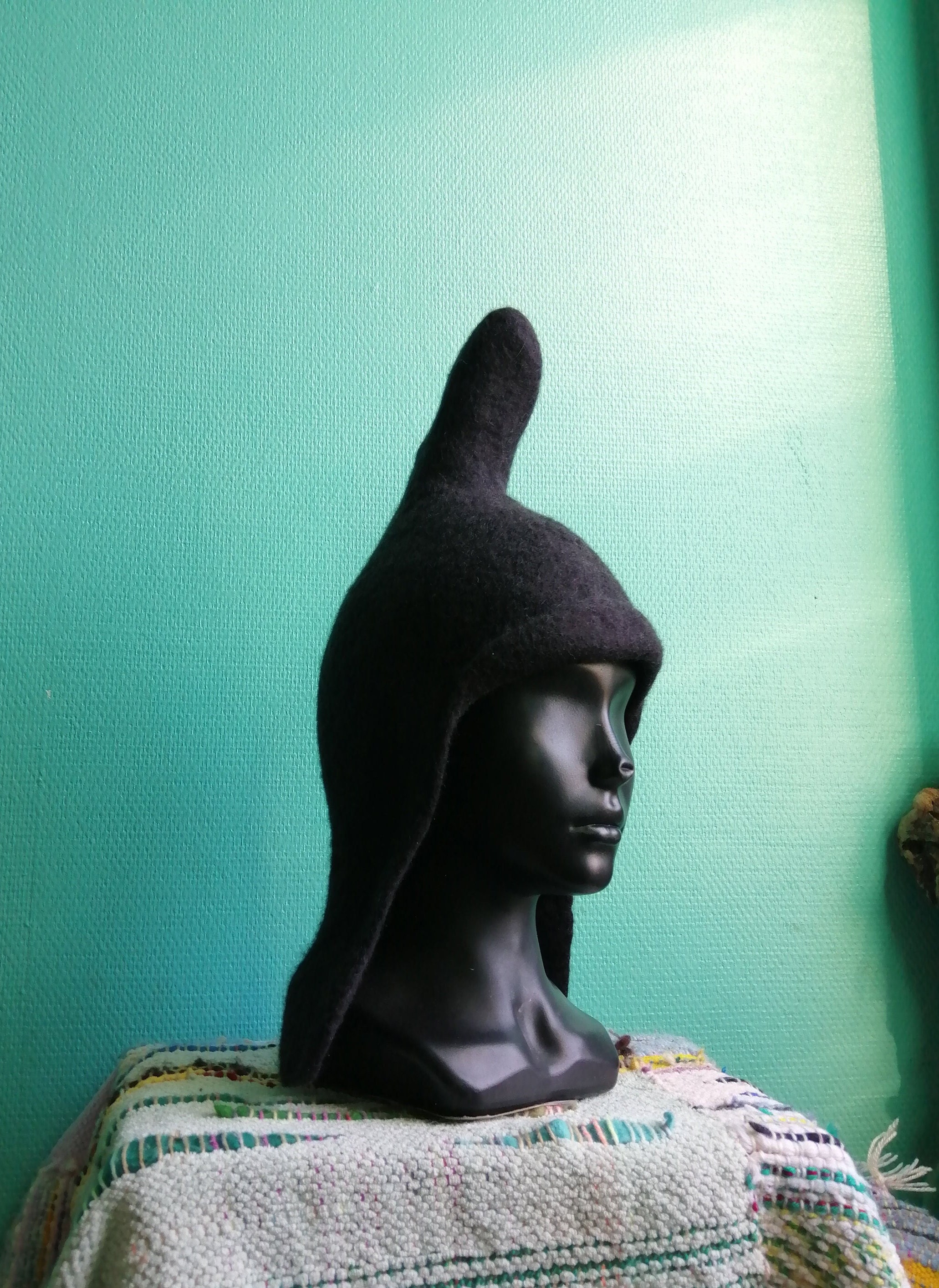 Felted Horned Scythian Men's Medieval Hat for Festivals of - Etsy