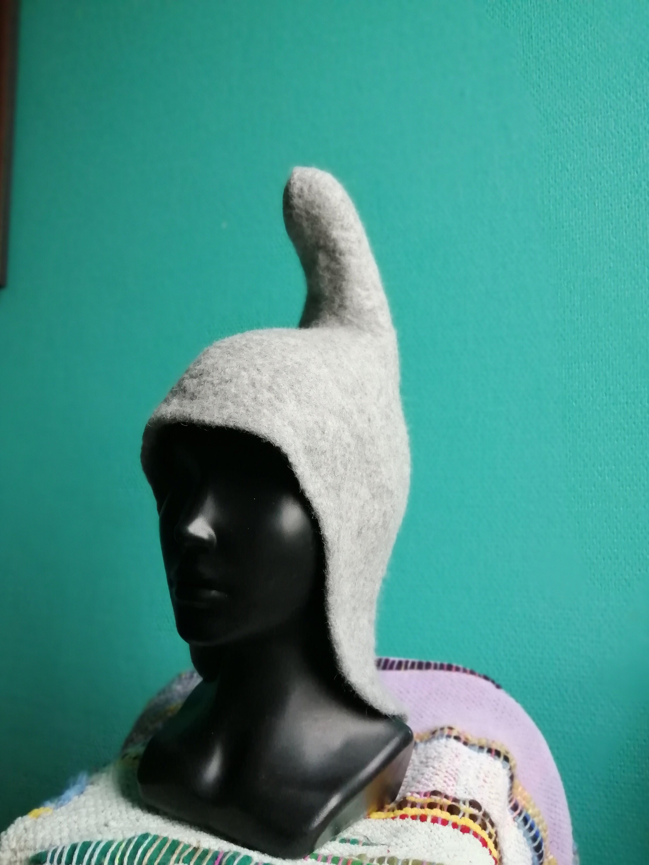 Felted Horned Scythian Men's Medieval Hat for Festivals of - Etsy