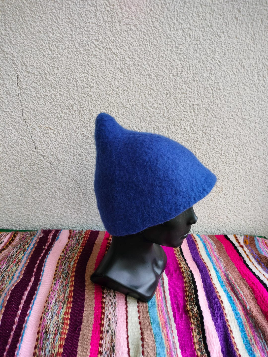 Blue Wool Felted Frigian Cap, Liberty Hat, Historical Medieval Men's ...