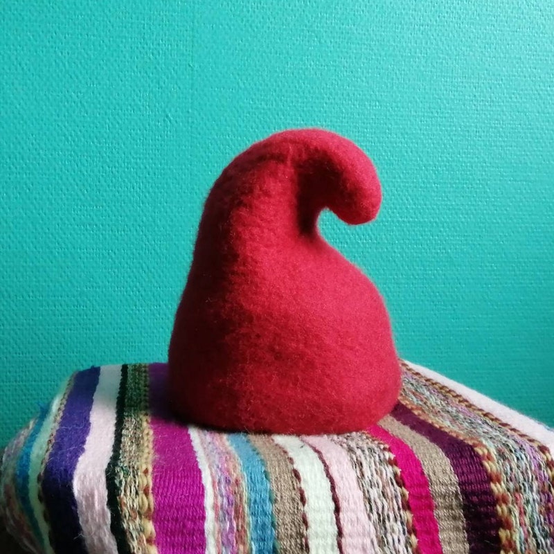 Red Felt Hat - Etsy