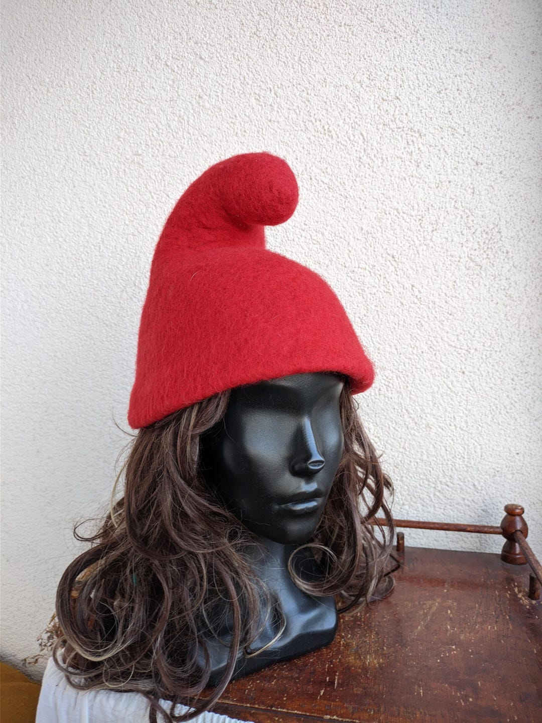 Red Felt Phrygian Cap: Medieval Liberty Hat, Historical Headwear, Wool ...