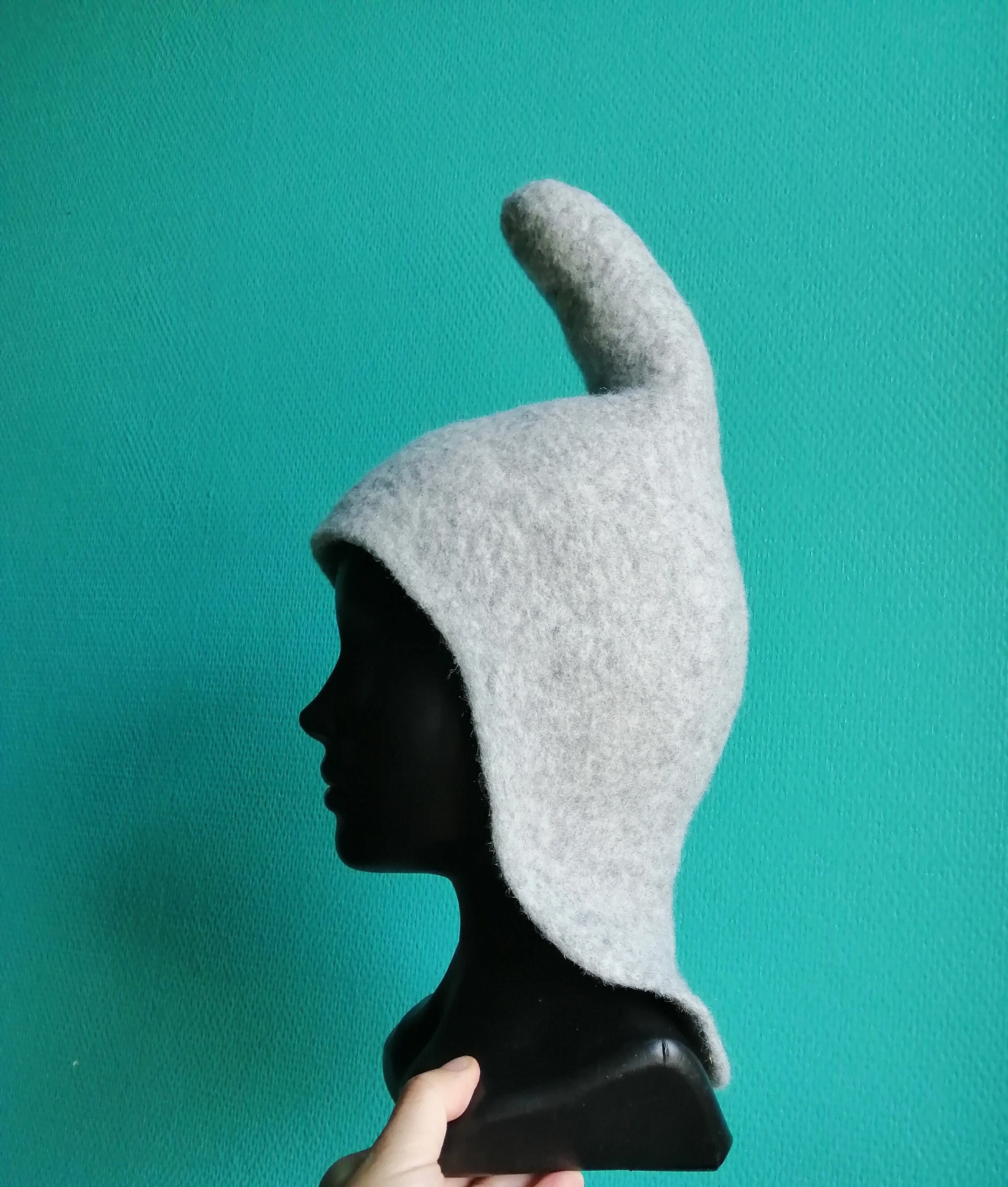 Felted Horned Scythian Men's Medieval Hat for Festivals of - Etsy