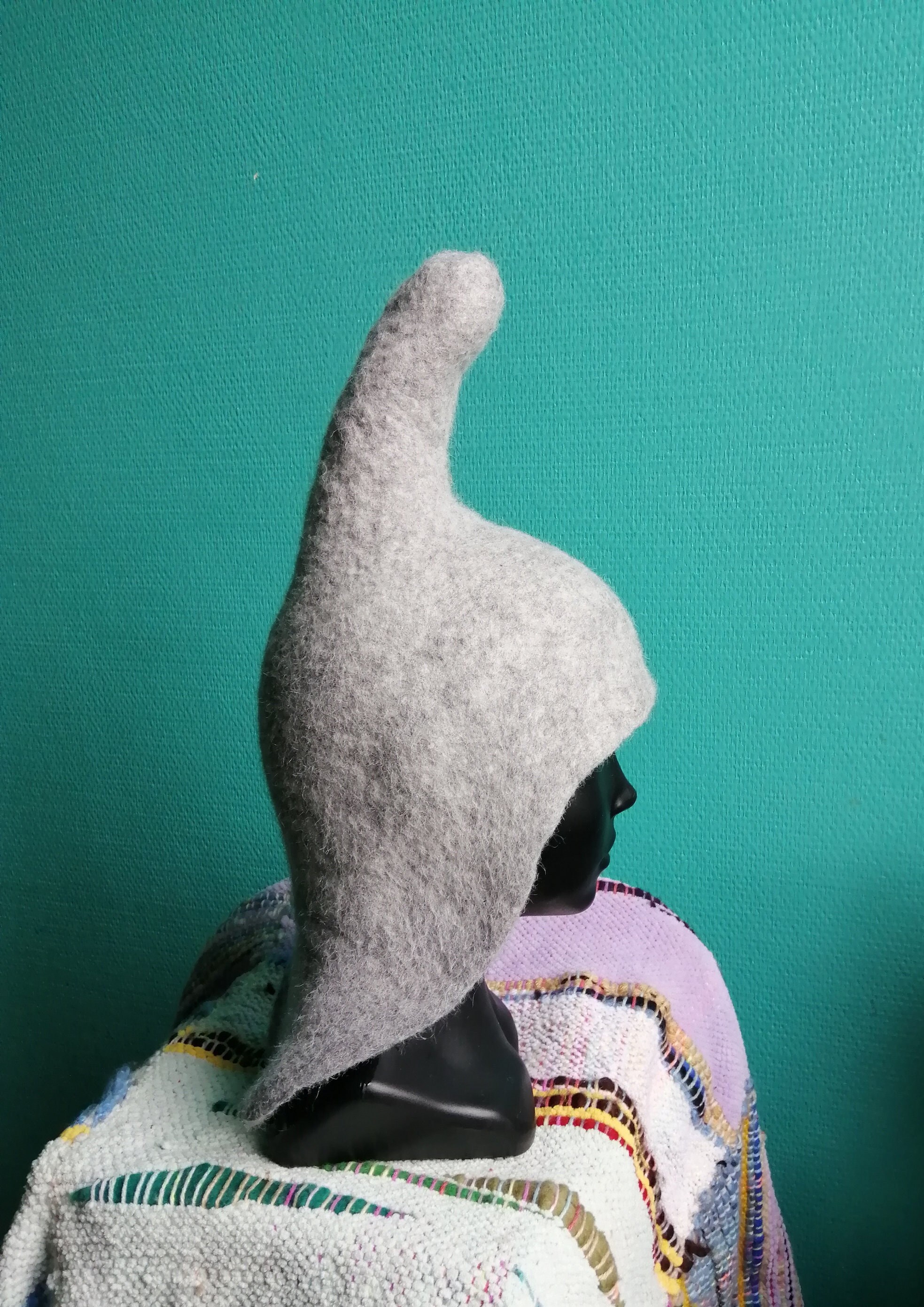 Felted Horned Scythian Men's Medieval Hat for Festivals of - Etsy