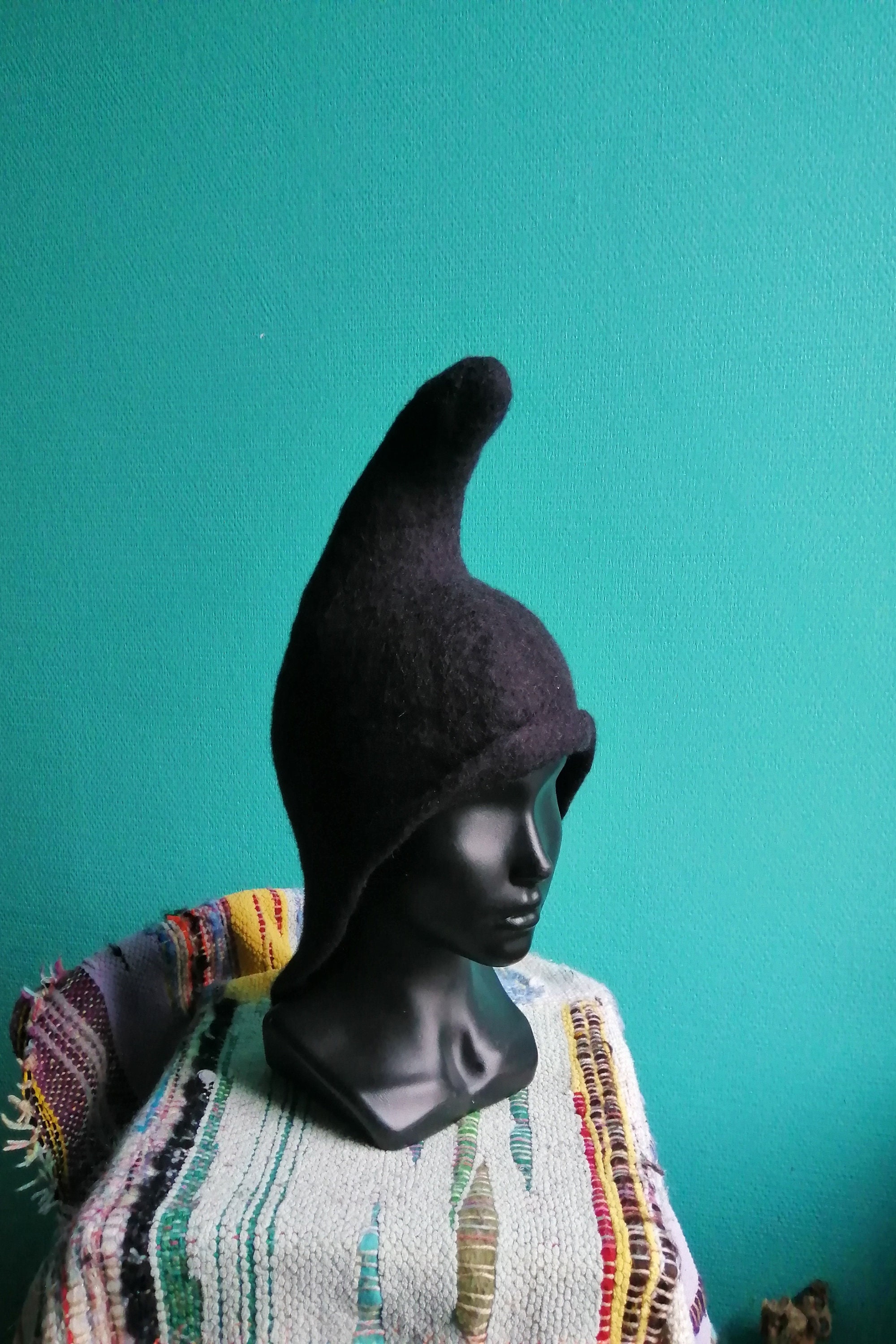 Felted Horned Scythian Men's Medieval Hat for Festivals of - Etsy