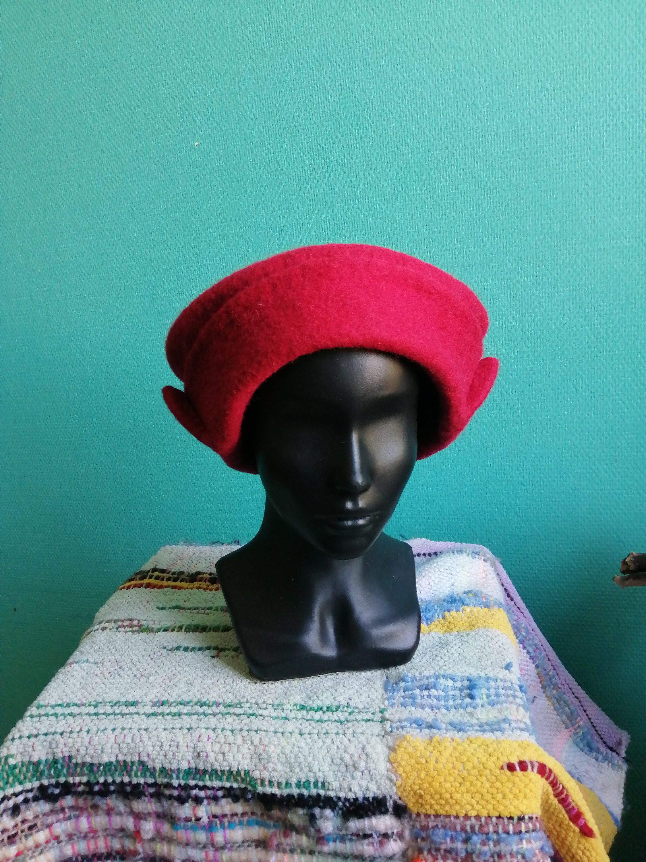 Black Felted Thomas More Men's Medieval Hat, Renaissance Royal ...
