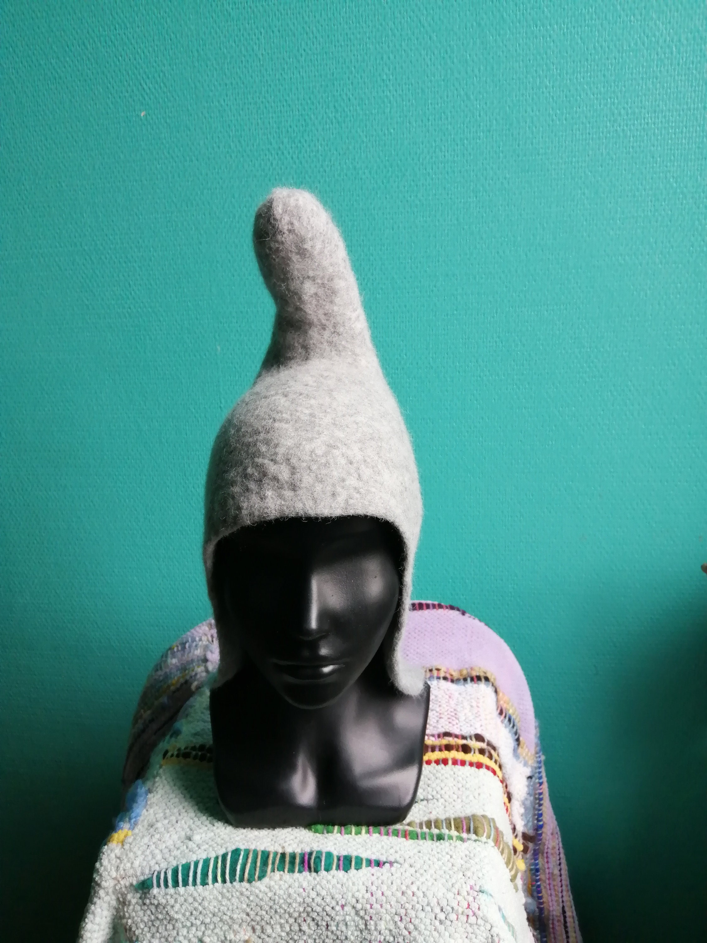 Felted Horned Scythian Men's Medieval Hat for Festivals of - Etsy