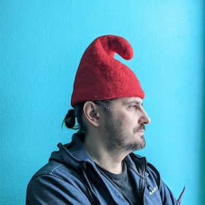 Phrygian Red Felt Wool Hat Medieval Men's and Women's Liberty Cap ...