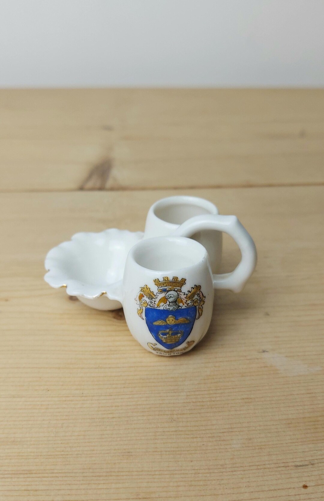 Vintage Gemma Crested Ware Cruet Set TAUNTON - Missing Lids - Etsy