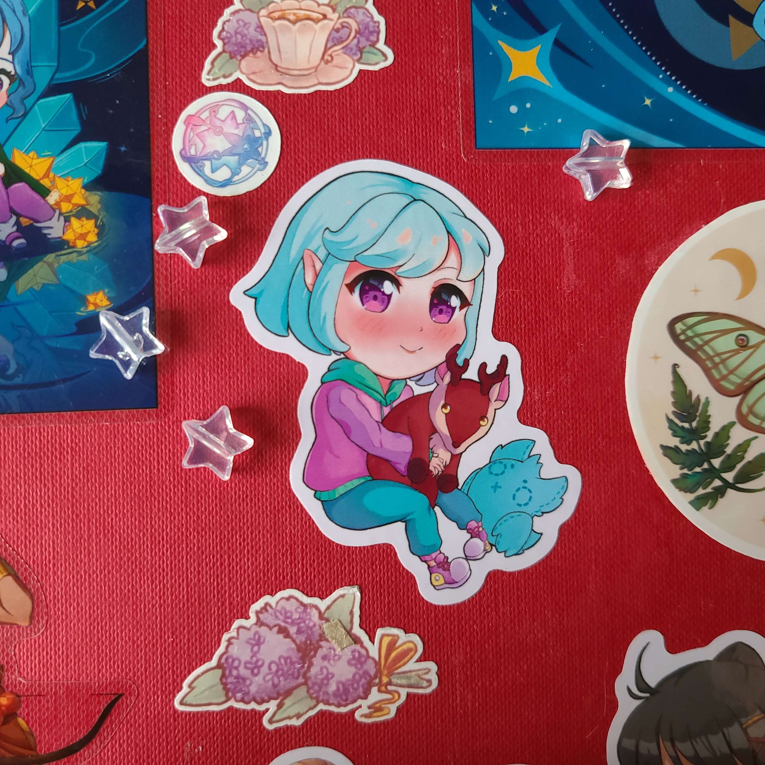 Sticker - Latte Casual | Manga, Anime, Original Character | Sticker ...