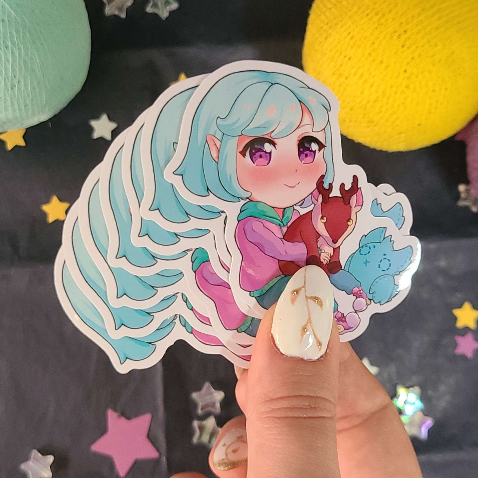 Sticker - Latte Casual | Manga, Anime, Original Character | Sticker ...