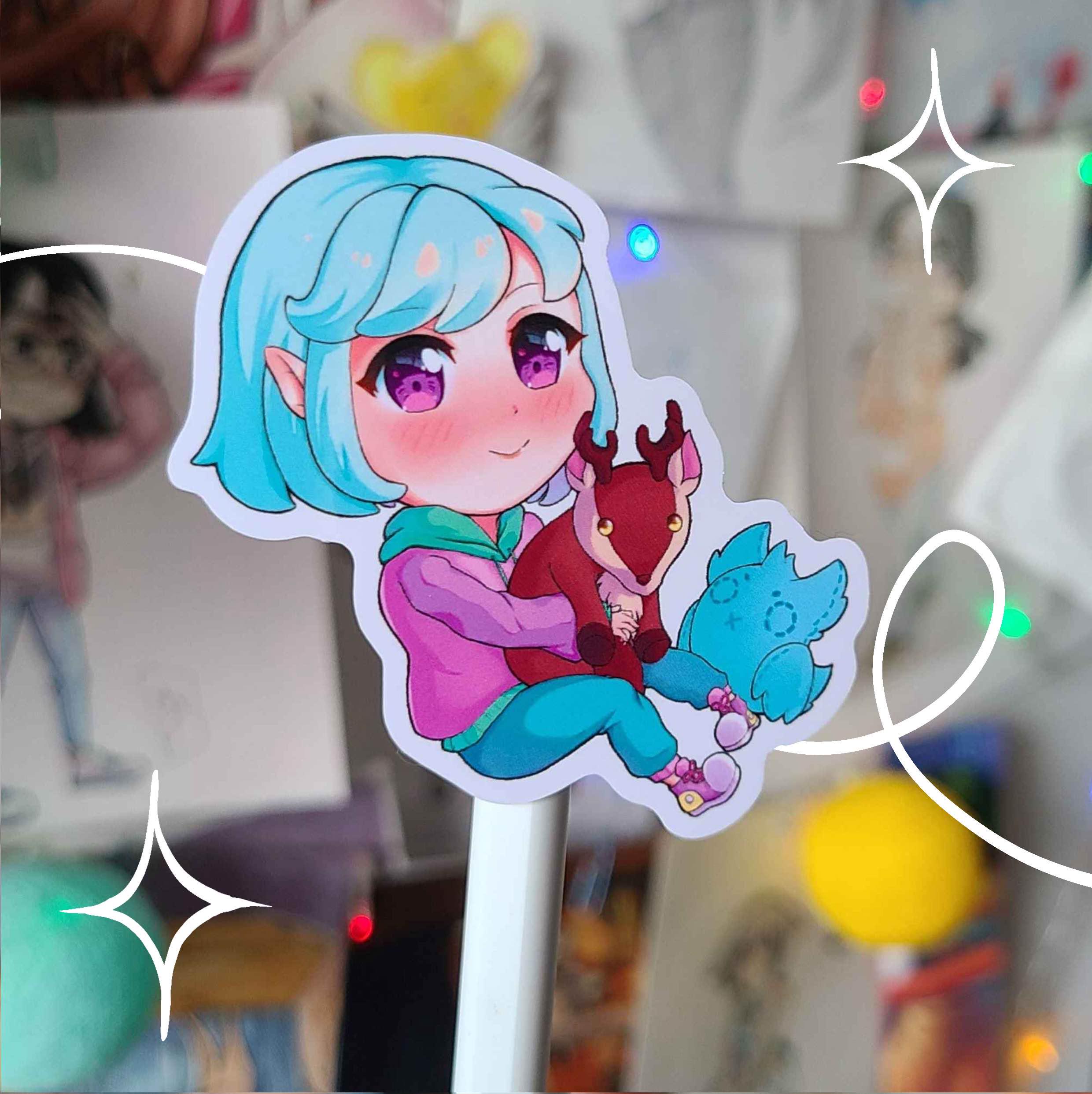 Sticker - Latte Casual | Manga, Anime, Original Character | Sticker ...