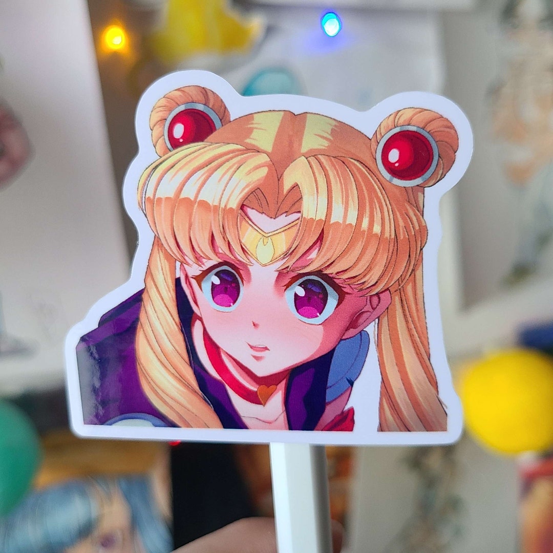 Stickers Usagi Magical Girl Manga, Anime Sticker With White Background ...