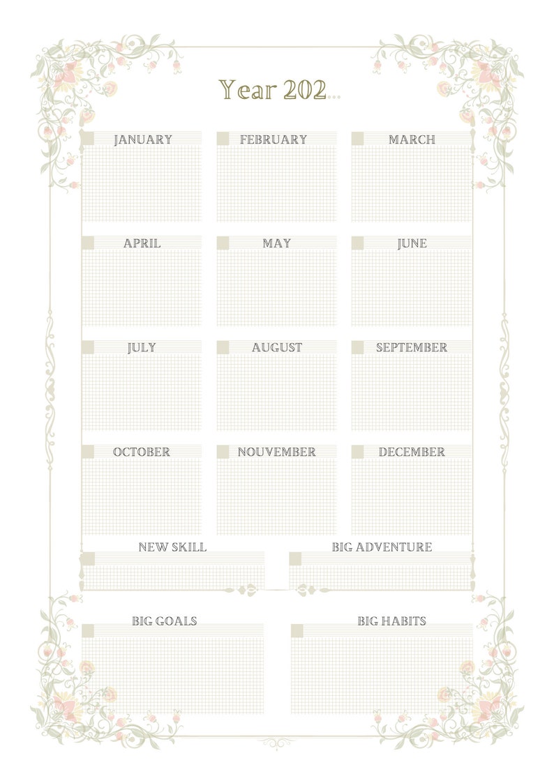 Romance Calendar - Etsy
