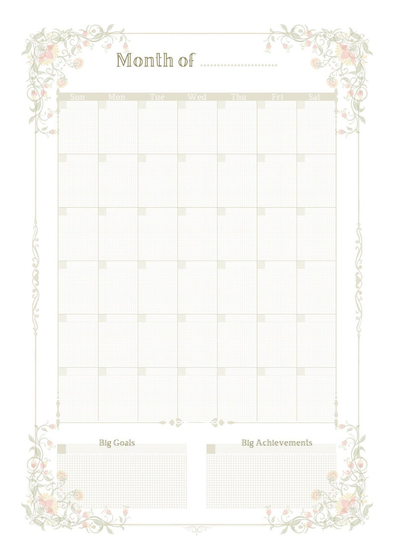 Romance Calendar - Etsy