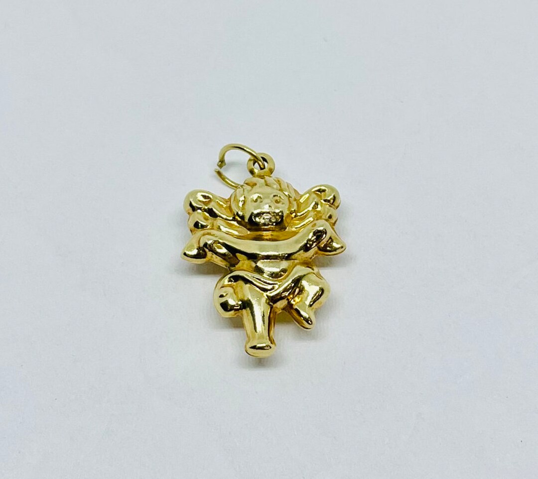 Gold Cupid Charm - Etsy