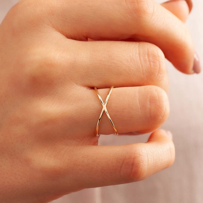 Crossover Bands Ring - Etsy