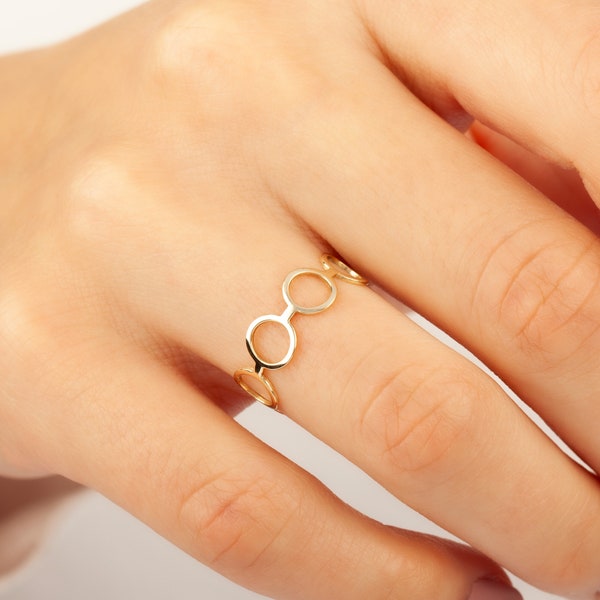 Gold Circle Ring - Etsy