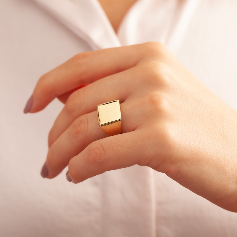 Square Signet Ring - Etsy