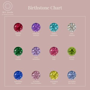 14k Solid Gold Daisy Ring, Family Birthstone Ring, 10k 18k Real Gold ...