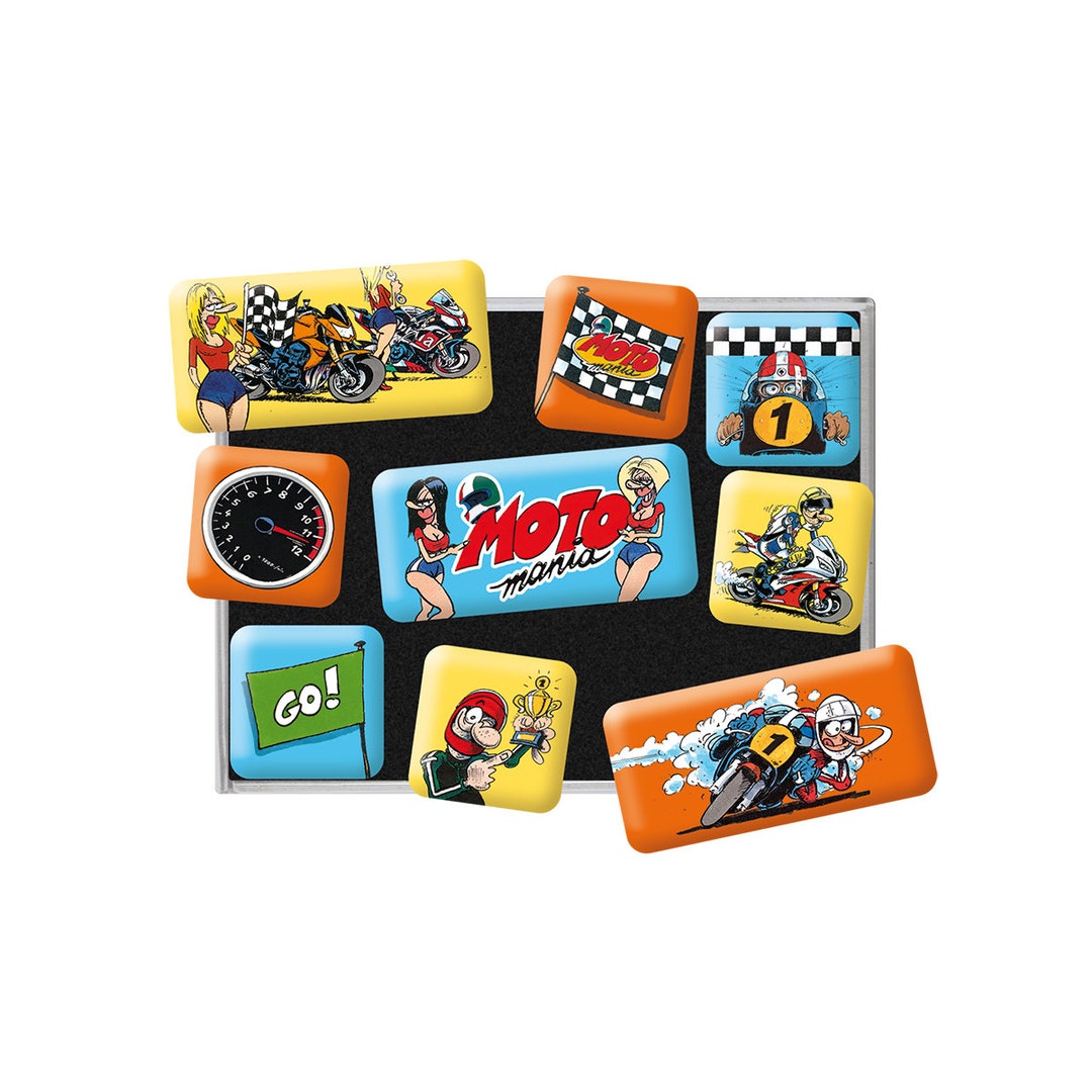 Nostalgic-art Retro Fridge Magnets, Pack of 9, "motomania - the Winner ...
