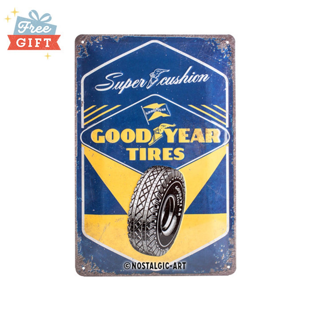 Nostalgic-art Retro Tin Sign, 20 X 30 Cm, goodyear Super Cushion, Gift ...