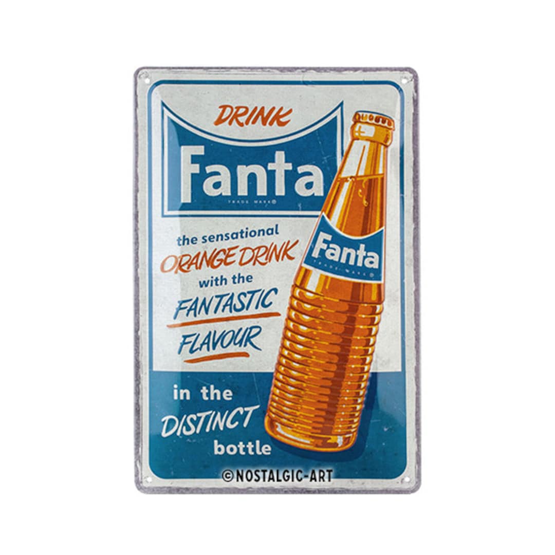 Nostalgic-art Retro Tin Sign, 20 X 30 Cm, fanta Sensational Orange ...
