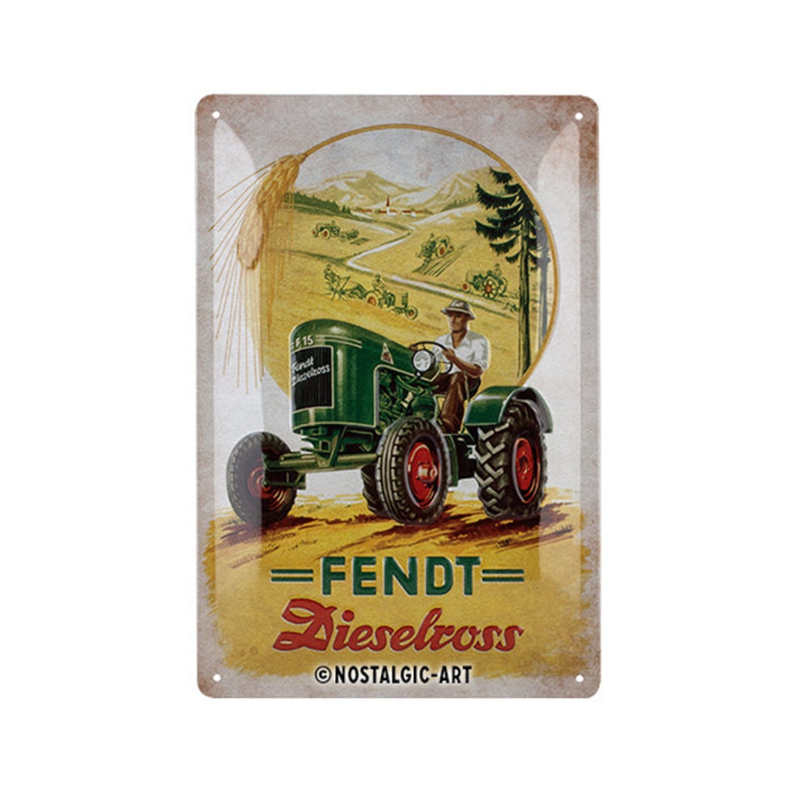 Nostalgic-art Retro Tin Sign, 20 X 30 Cm, "fendt – Dieselross", Gift ...