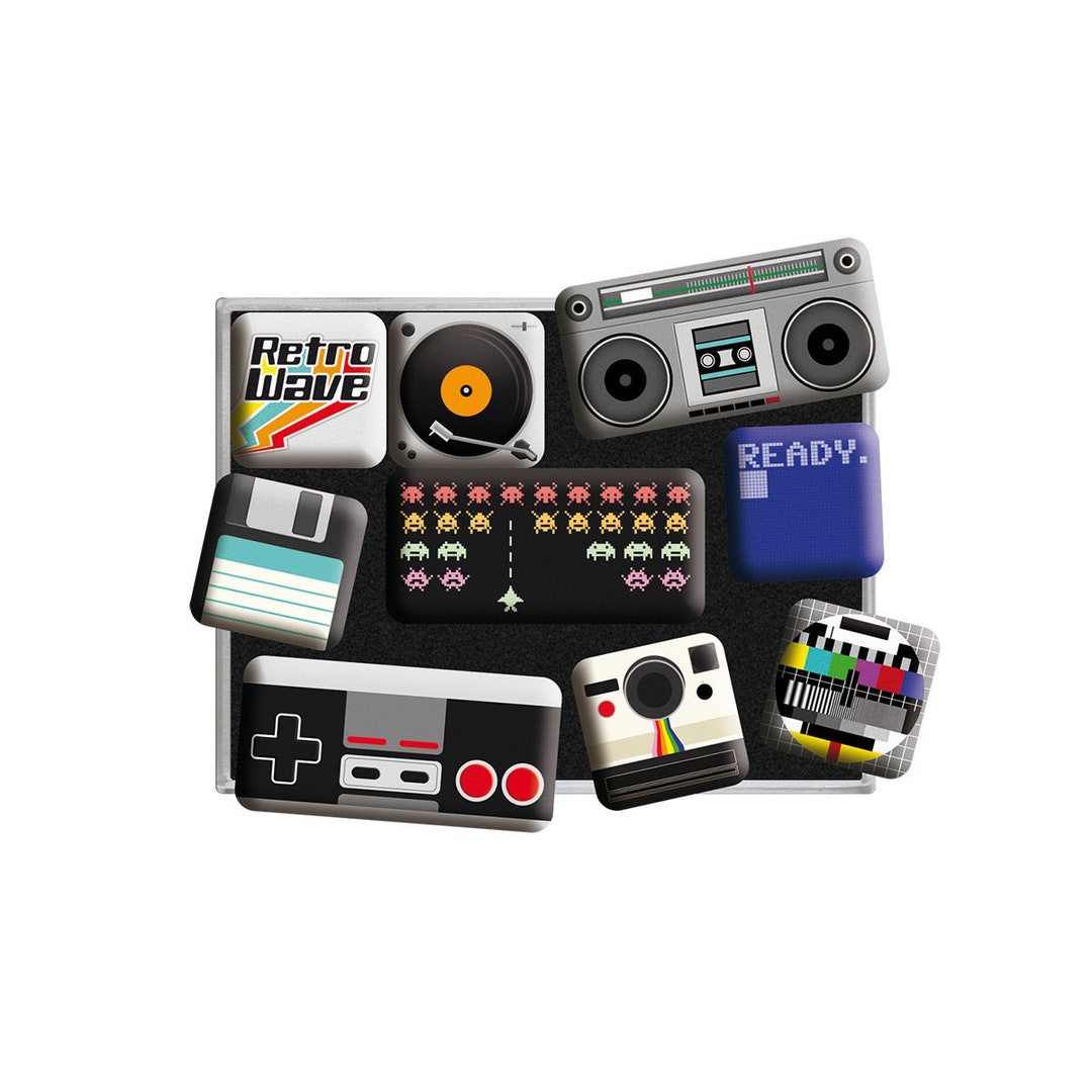 Nostalgic-art Retro Fridge Magnets, Pack of 9, "retro Wave Media", Gift ...