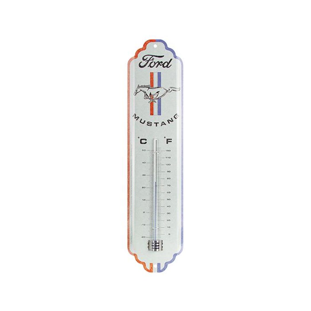 Nostalgic-art Retro Thermometer, 7 X 28 Cm, Ford Mustang – Horse ...