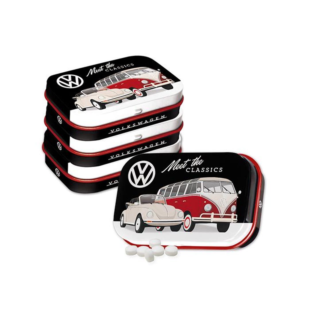 Nostalgic-art Retro Pill Box, 4 X 6 X 1.6 Cm, VW Meet the Classics set ...