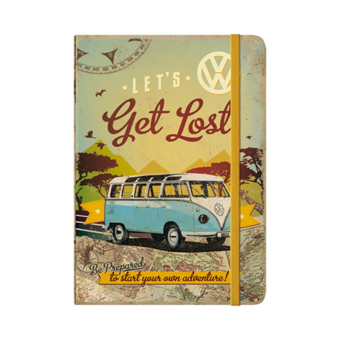 Nostalgic-art Retro Notebook, A5, vw Bulli Lets Get Lost, Volkswagen ...